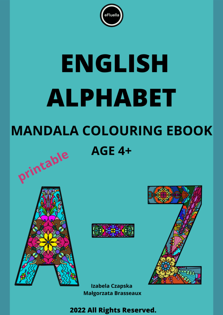 ENGLISH ALPHABET – MANDALA COLOURING BOOK – eFluella